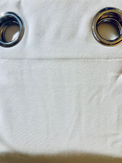 Extra long white cotton curtain custom made – Ikiriska